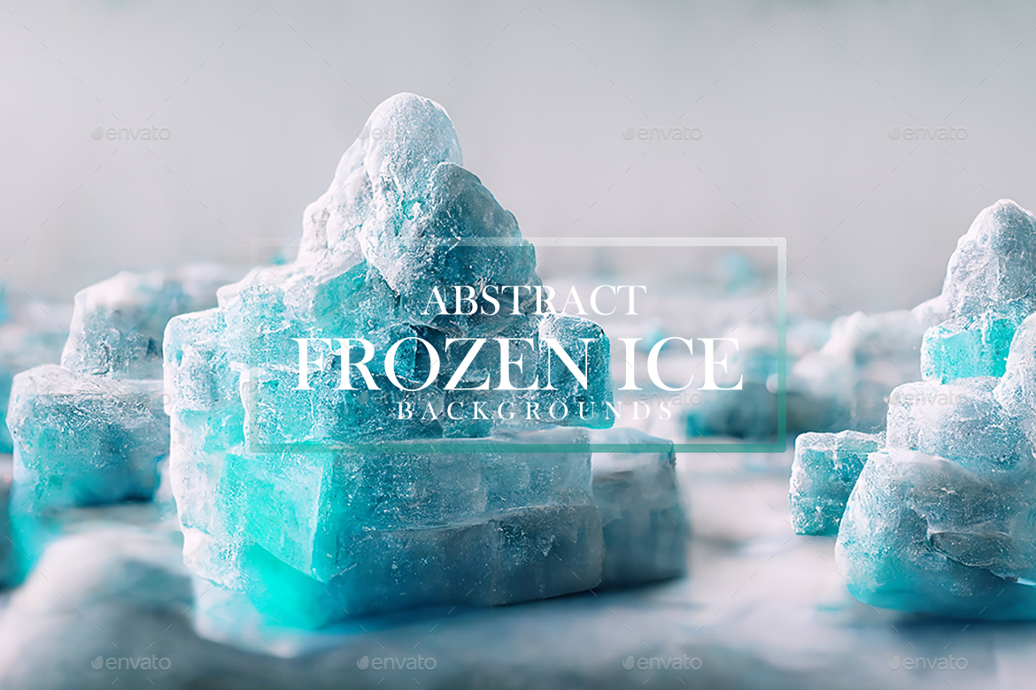 Abstract Frozen Ice Backgrounds, Graphics | GraphicRiver