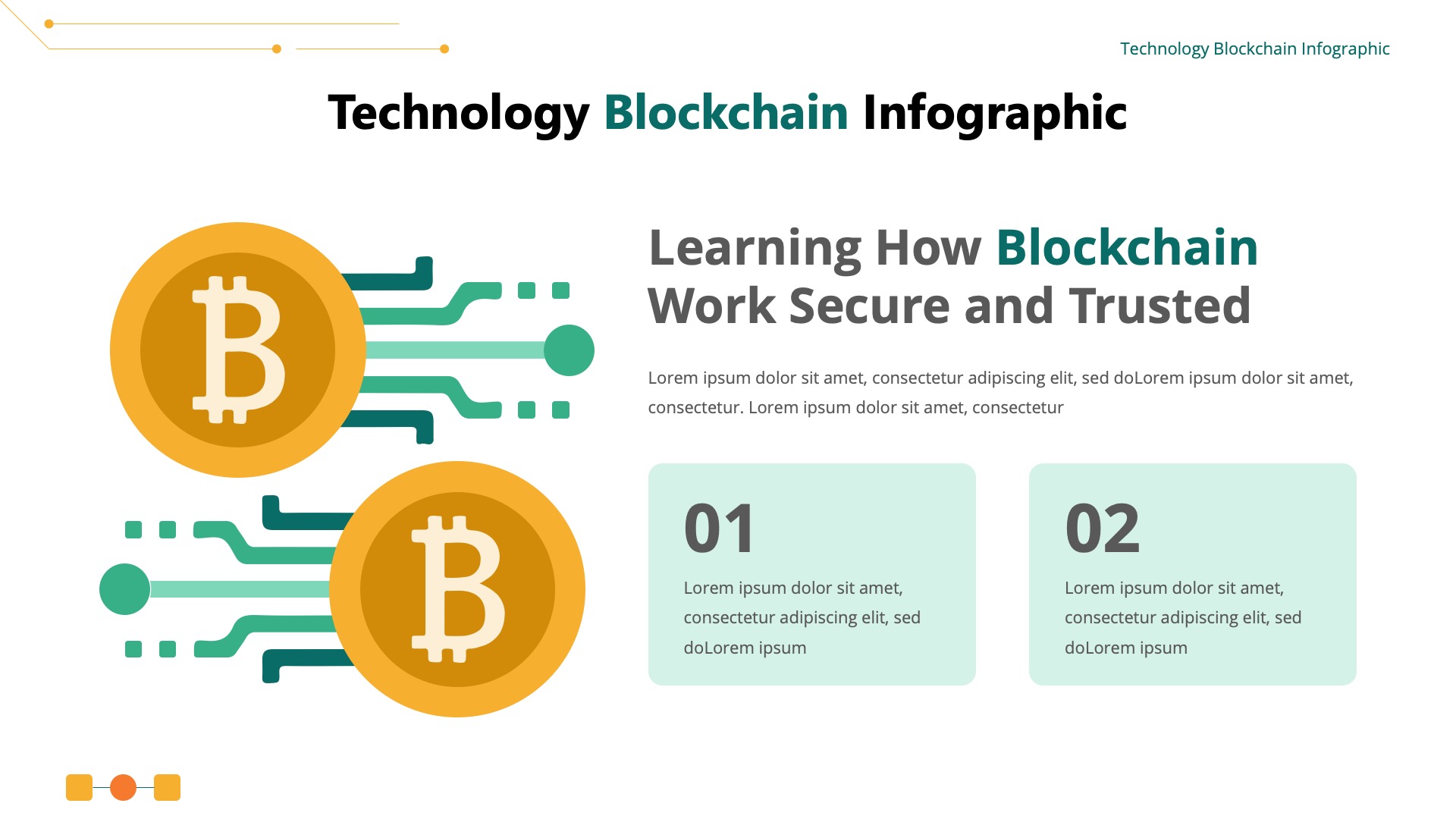 Blockchain Presentation Infographic Powerpoint, Presentation Templates