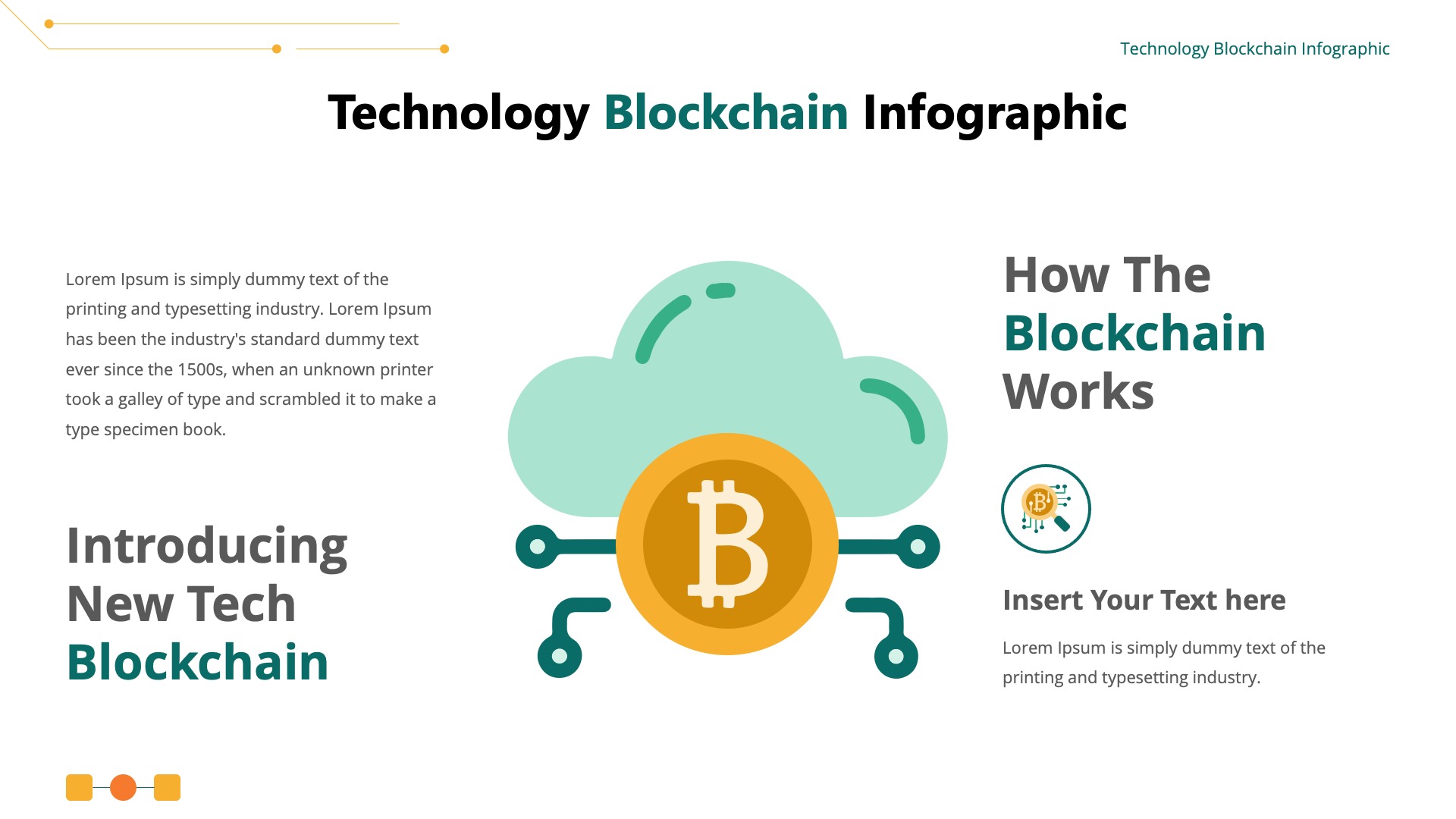 Blockchain Presentation Infographic Google Slides, Presentation Templates