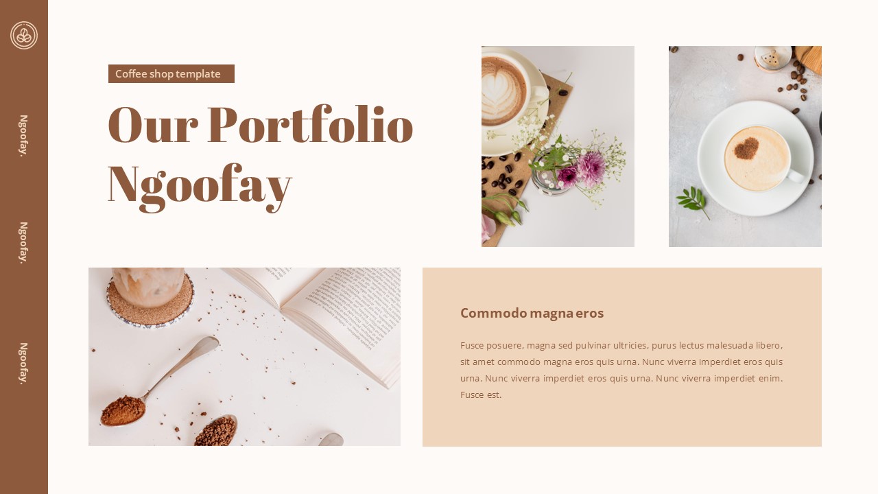 Ngoofay - Coffee & Cafe Shop Google Slides Template, Presentation Templates