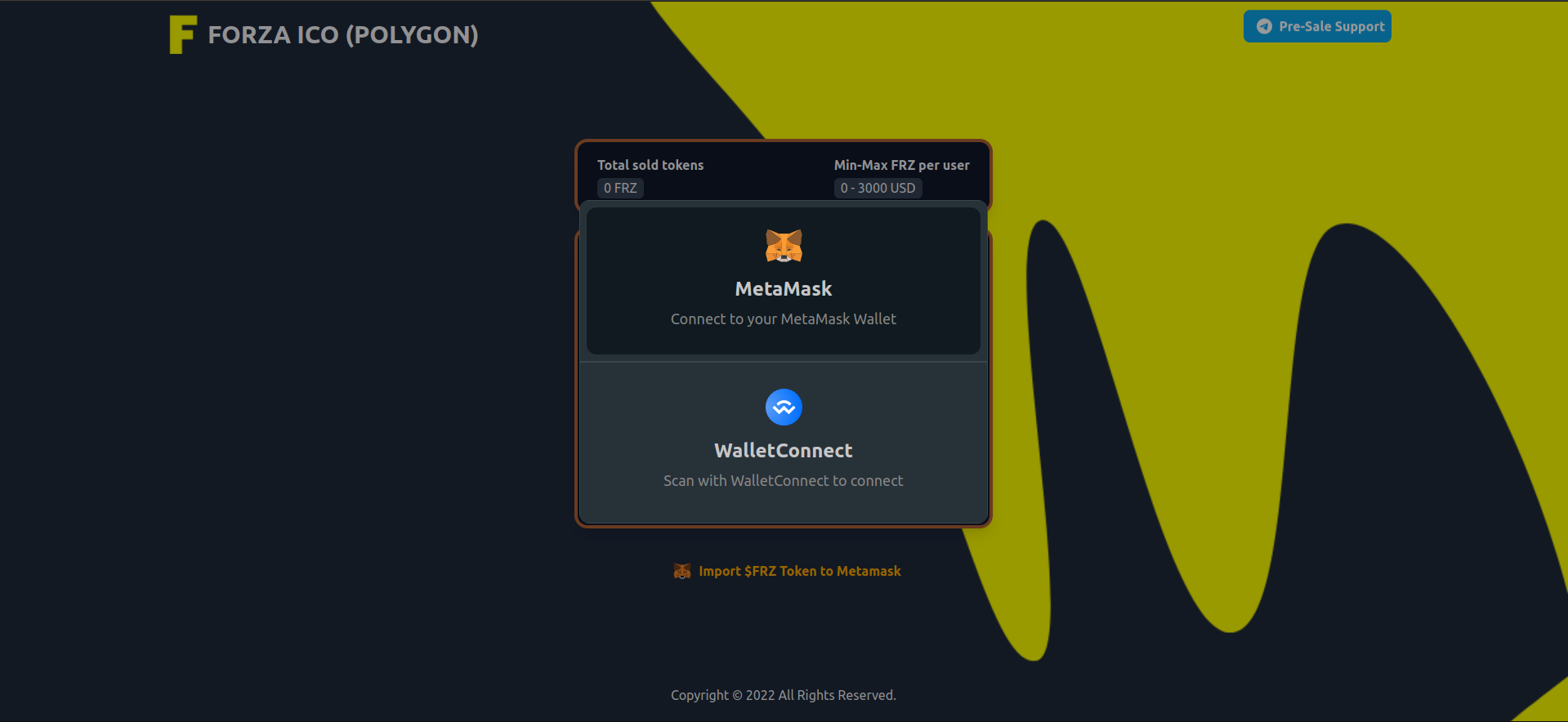 Forza ICO | Next Generation (MATIC) - Polygon ICO Software by Web3Apps