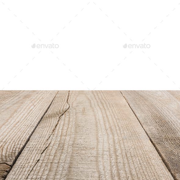 surface of beige wooden planks with white background Stock Photo by ...
