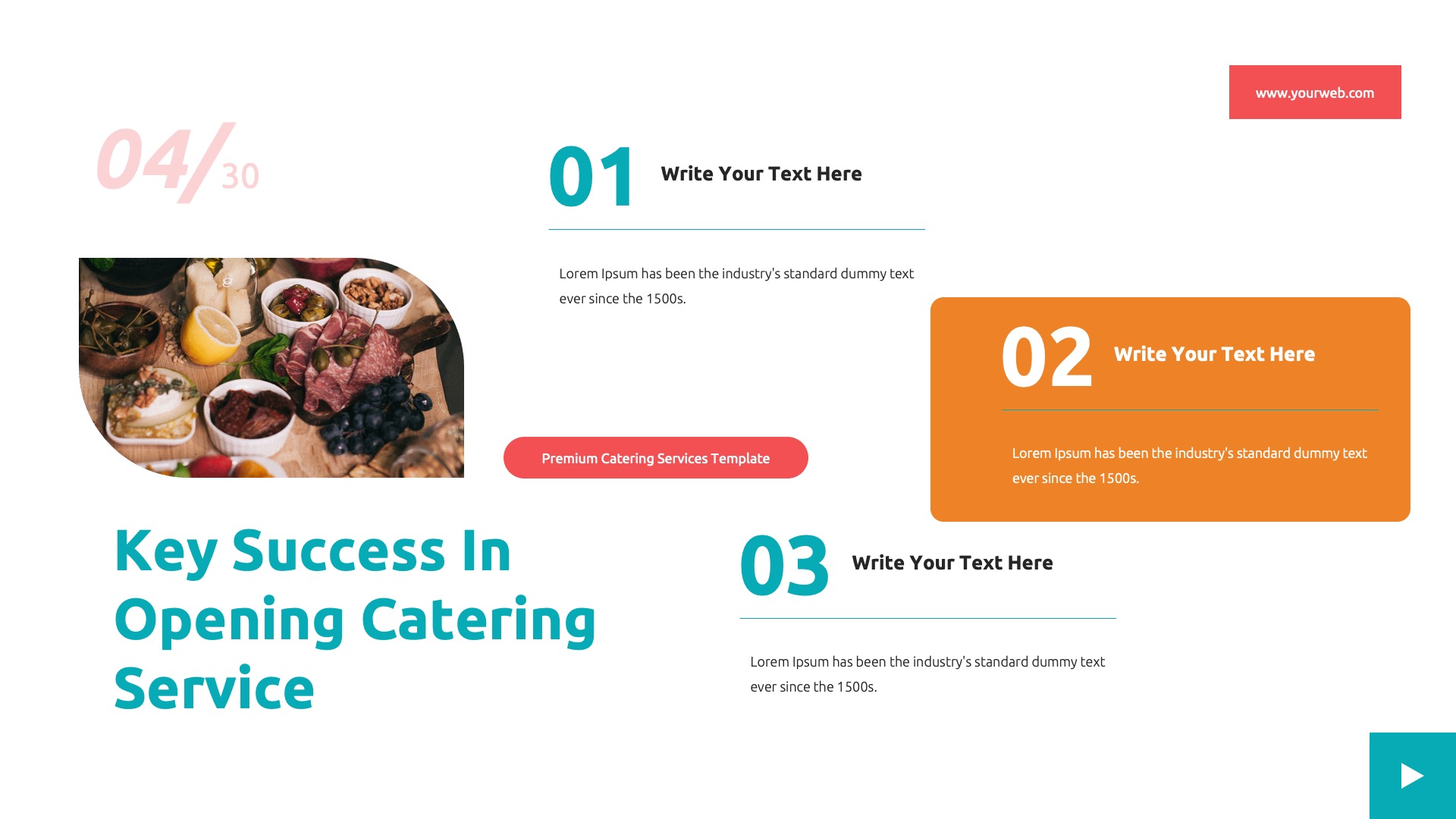Catering Service PowerPoint Template, Presentation Templates | GraphicRiver