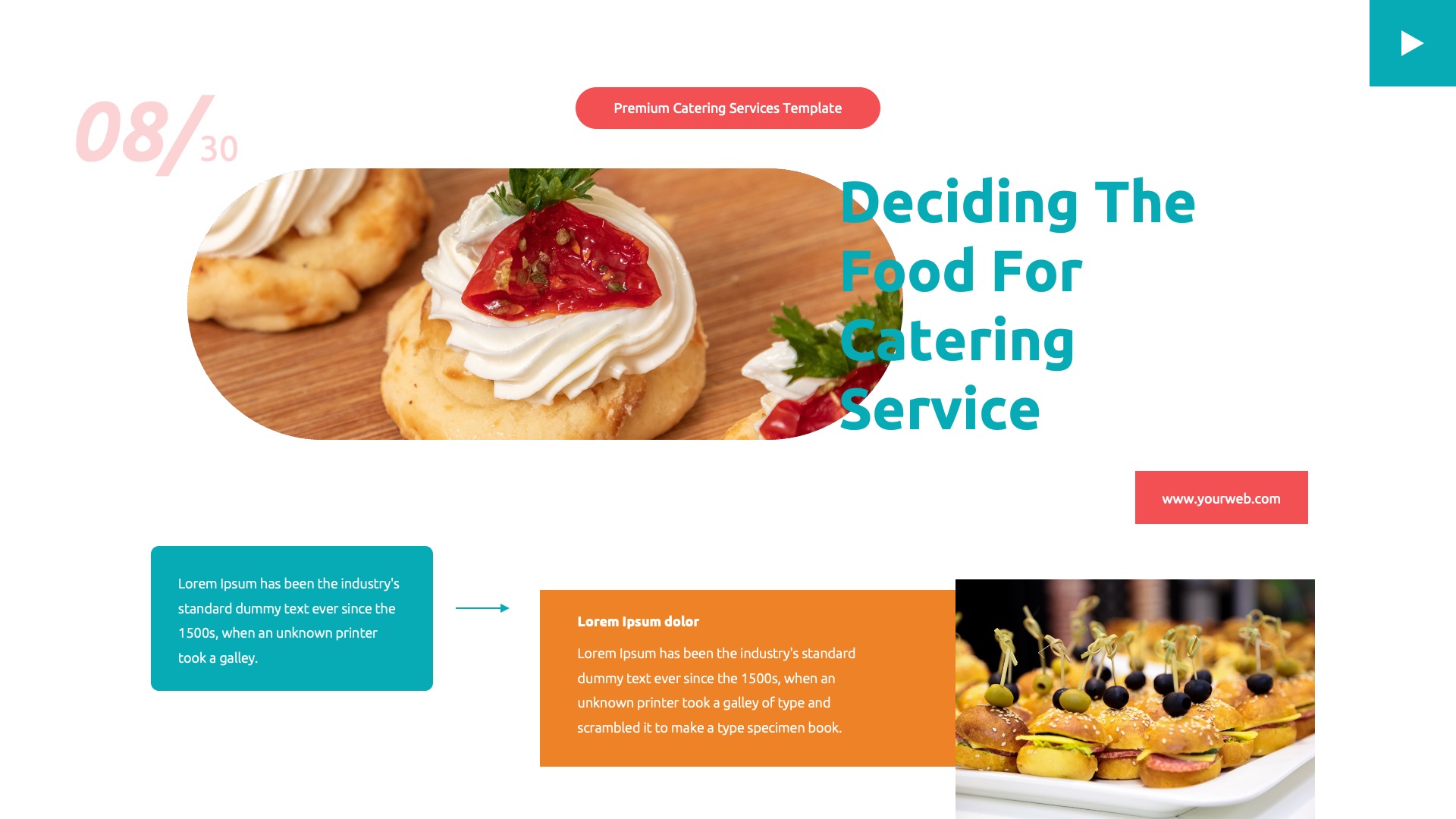 Catering Service PowerPoint Template, Presentation Templates | GraphicRiver