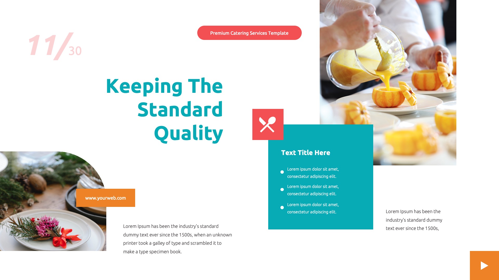 Catering Service PowerPoint Template, Presentation Templates | GraphicRiver