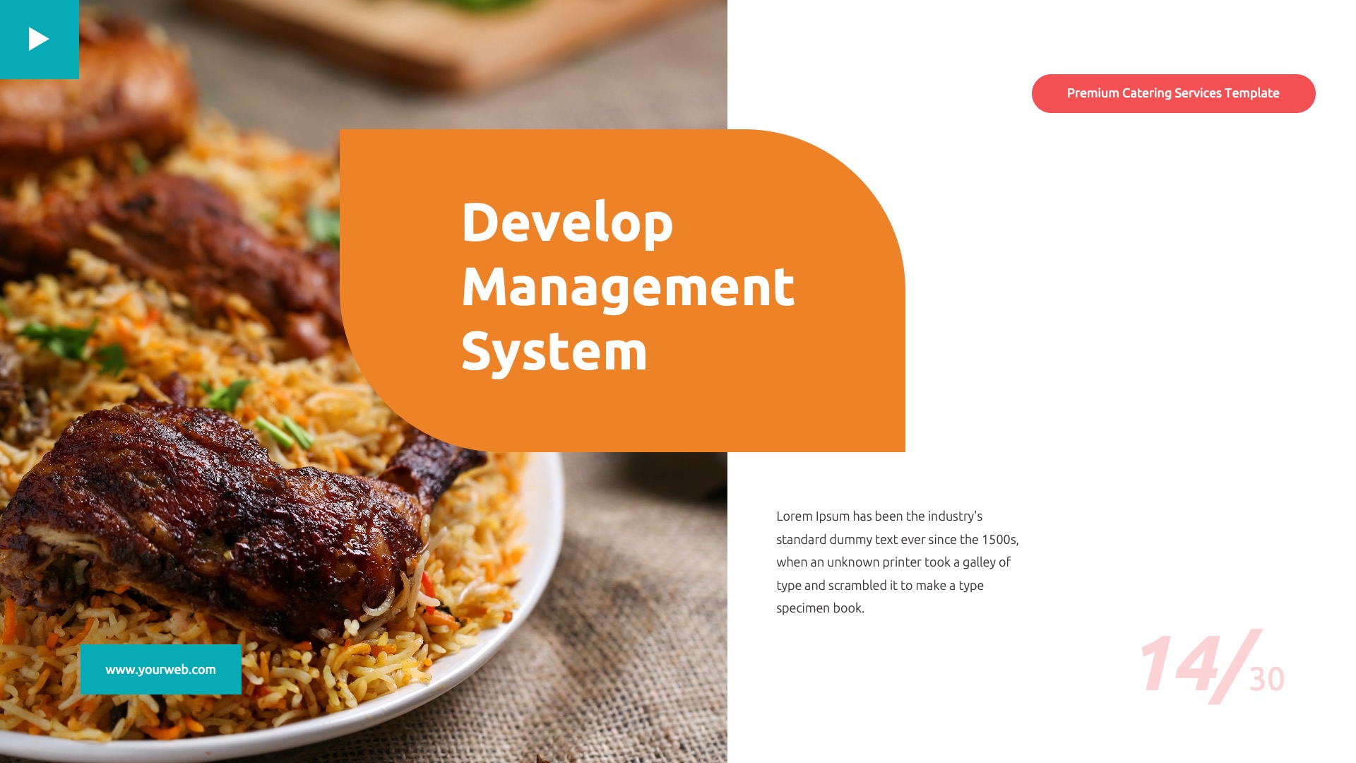 Catering Service PowerPoint Template, Presentation Templates | GraphicRiver