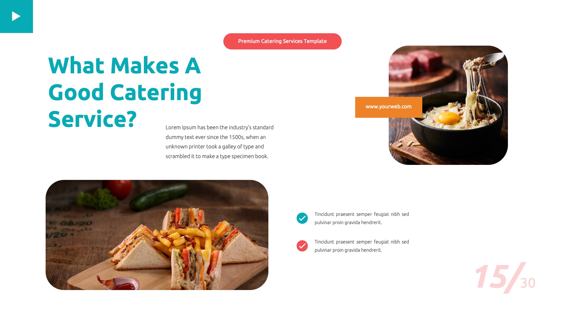 Catering Service PowerPoint Template, Presentation Templates | GraphicRiver