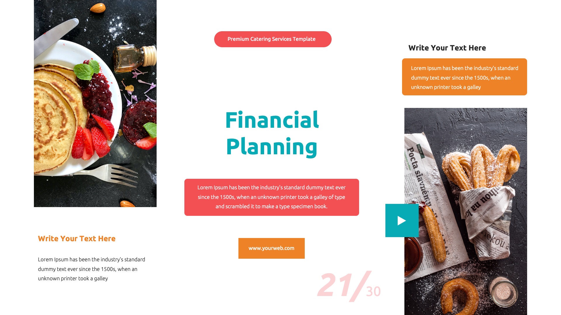 Catering Service PowerPoint Template, Presentation Templates | GraphicRiver