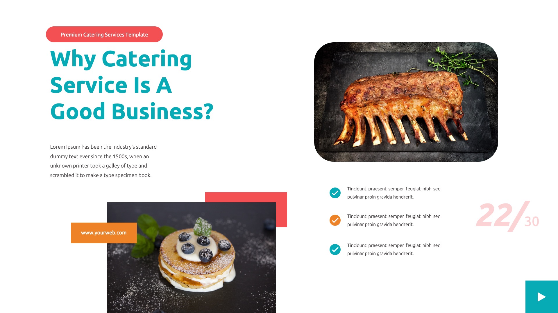 Catering Service PowerPoint Template, Presentation Templates | GraphicRiver