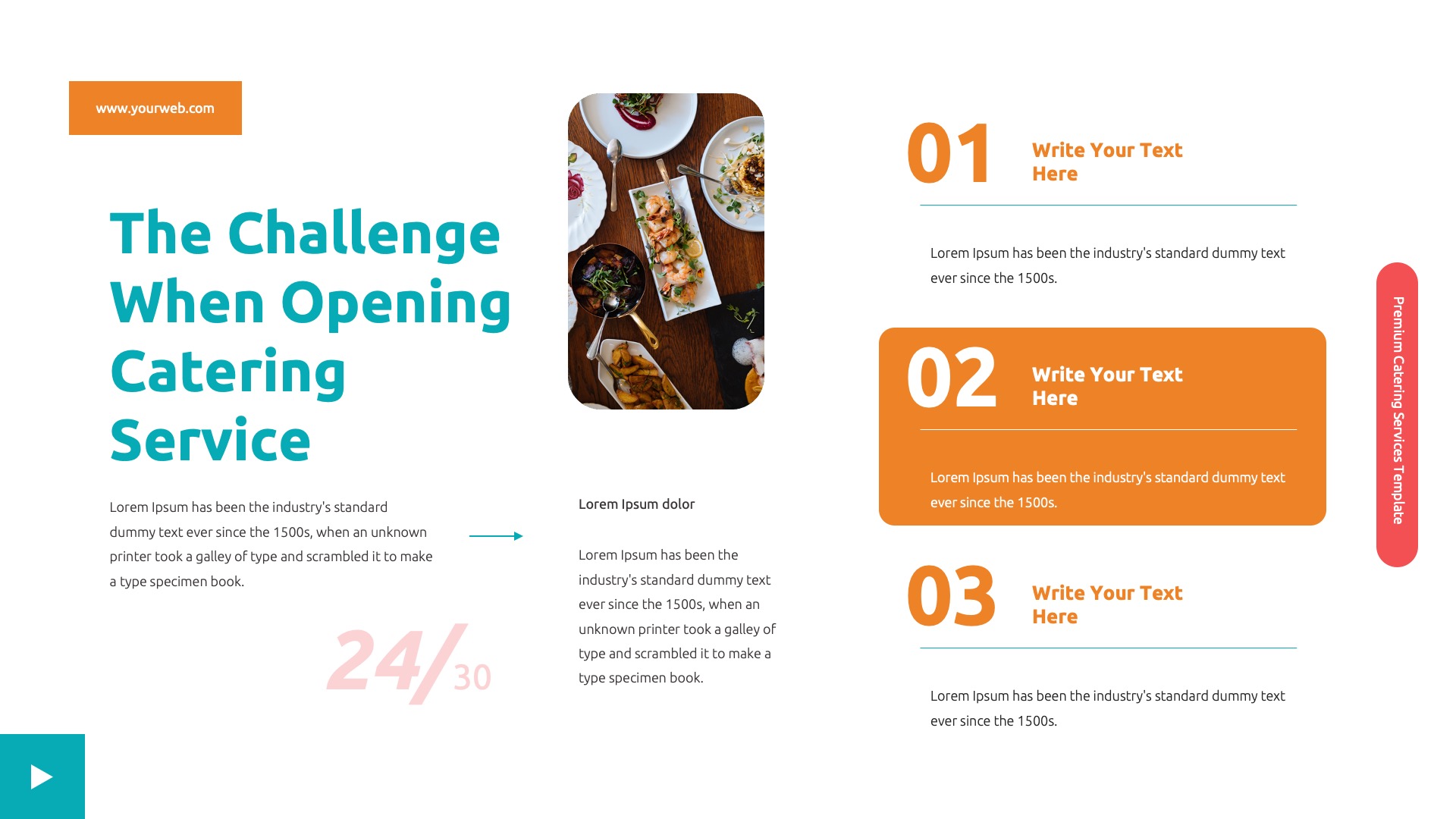 Catering Service PowerPoint Template, Presentation Templates | GraphicRiver