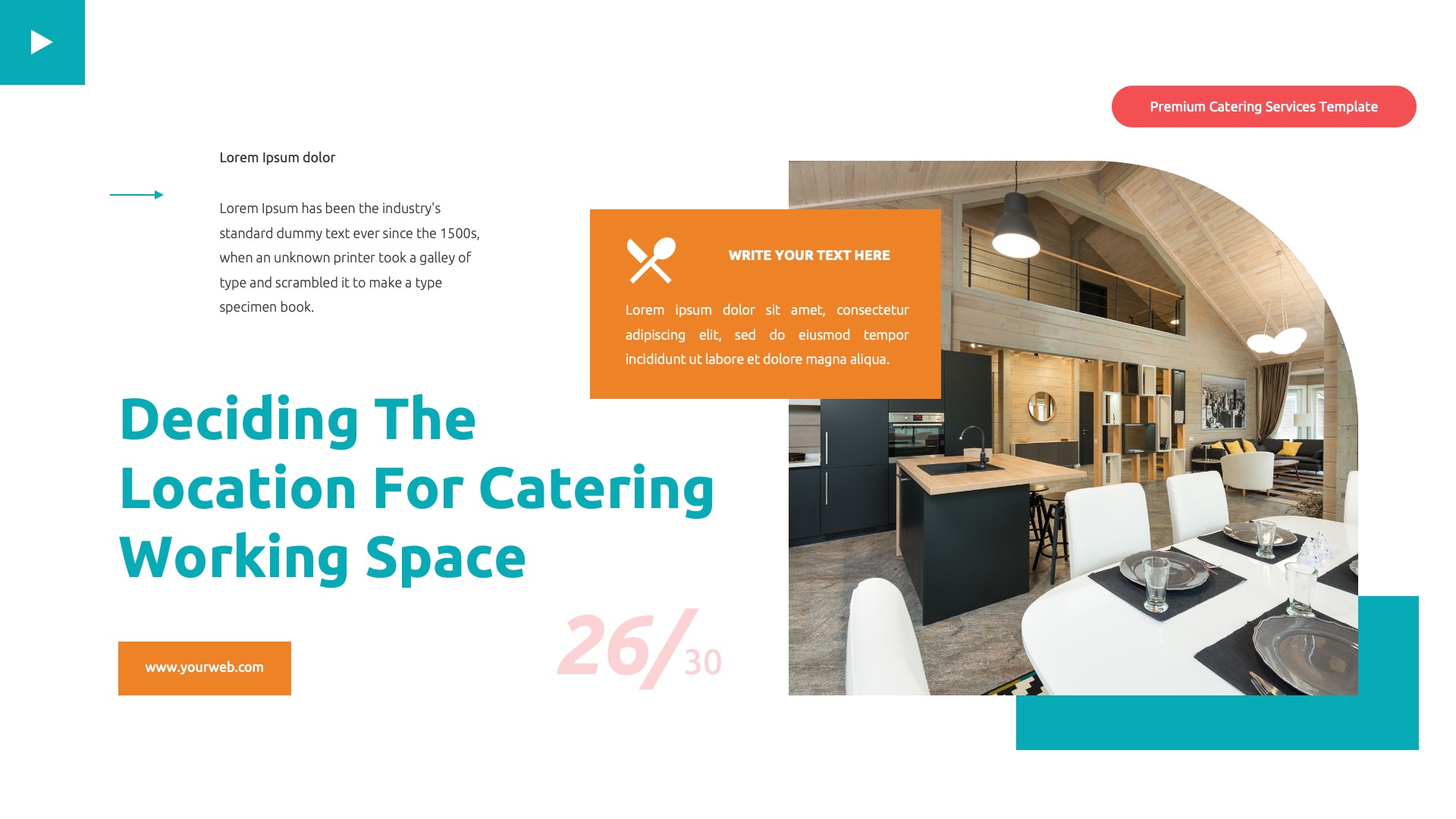 Catering Service PowerPoint Template, Presentation Templates | GraphicRiver