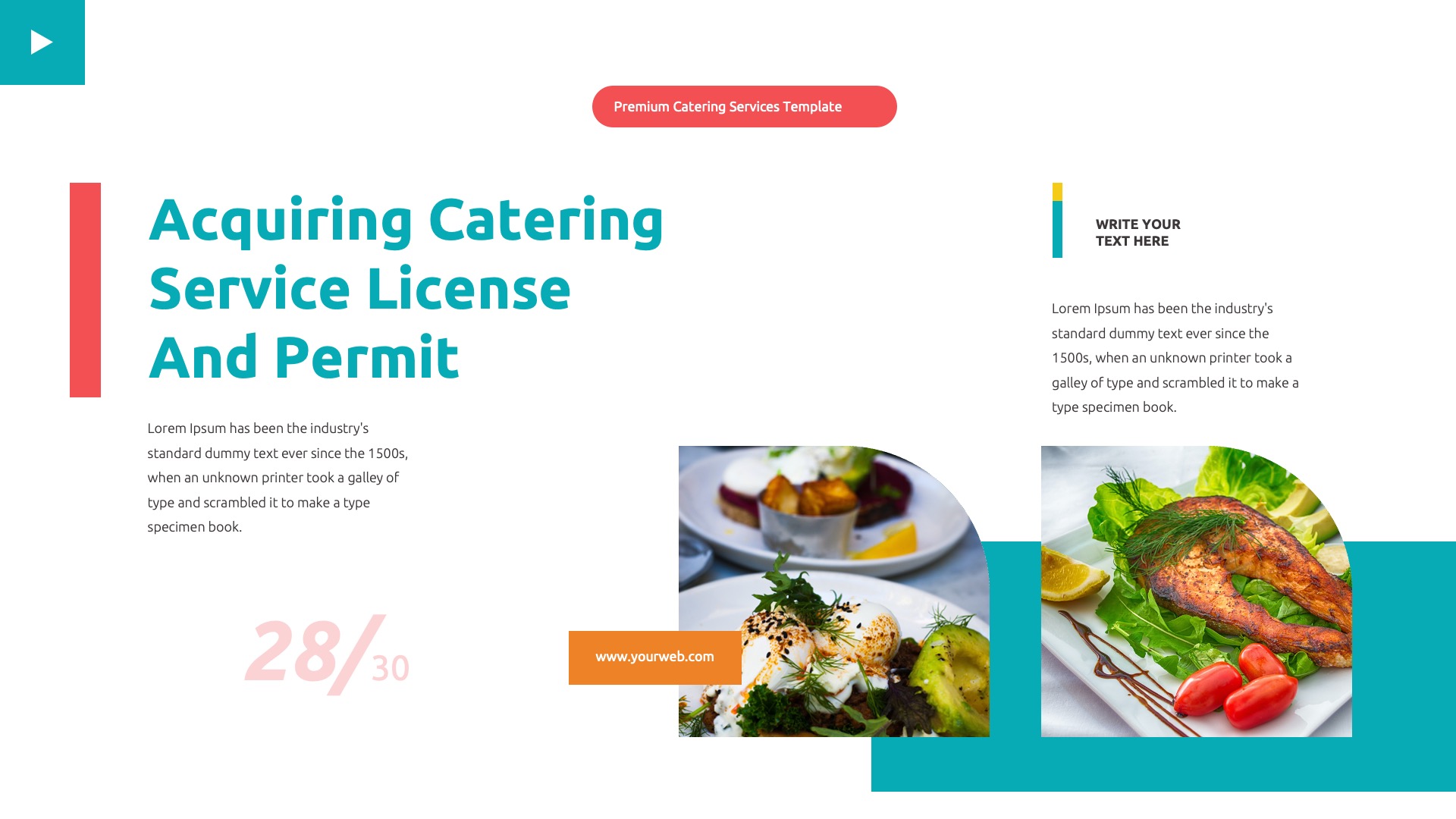 Catering Service PowerPoint Template, Presentation Templates | GraphicRiver