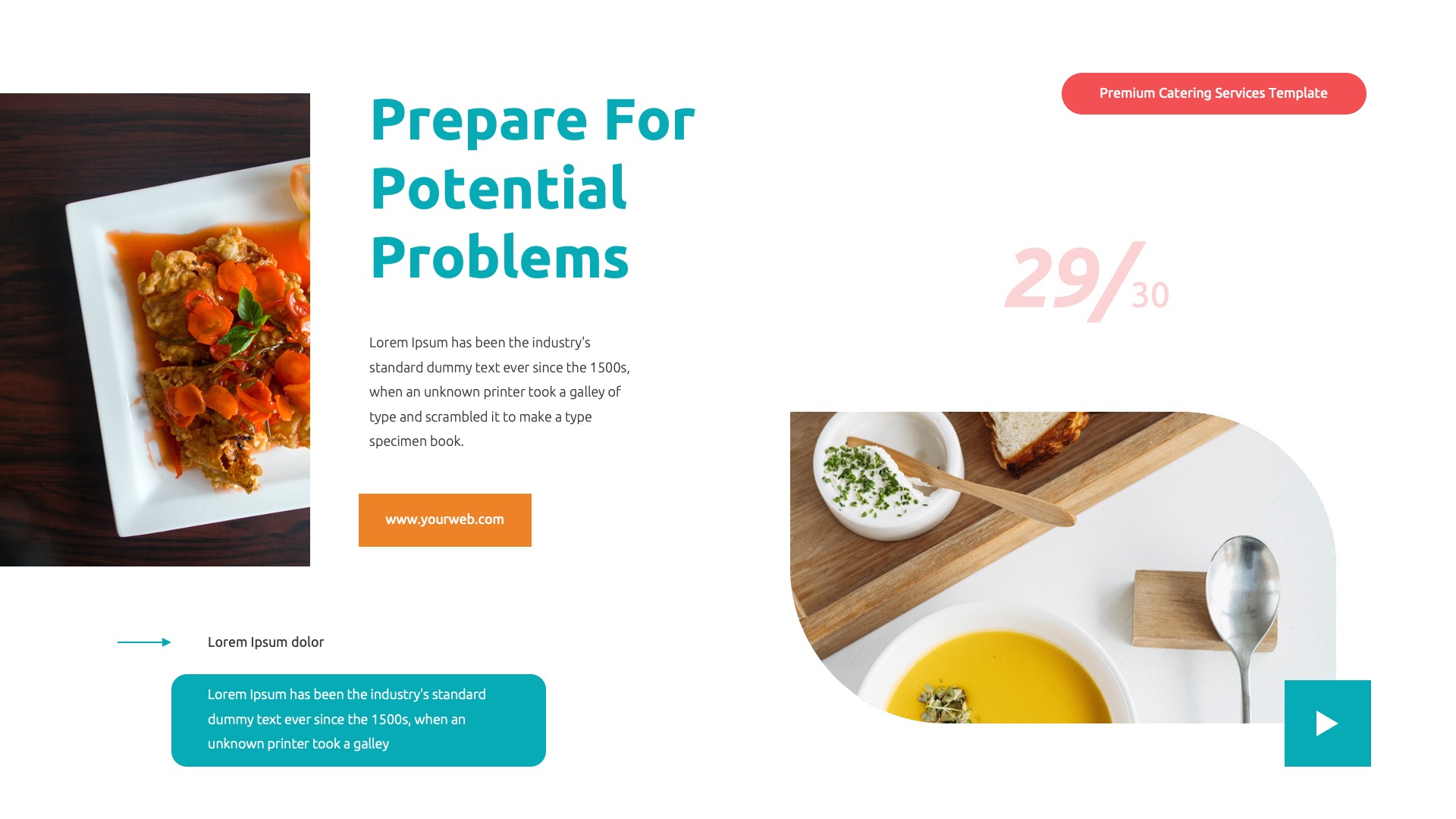 Catering Service PowerPoint Template, Presentation Templates | GraphicRiver