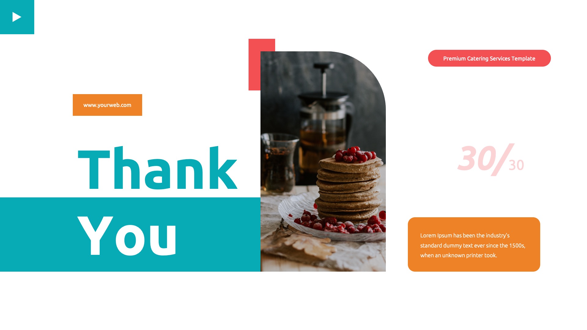 Catering Service PowerPoint Template, Presentation Templates | GraphicRiver