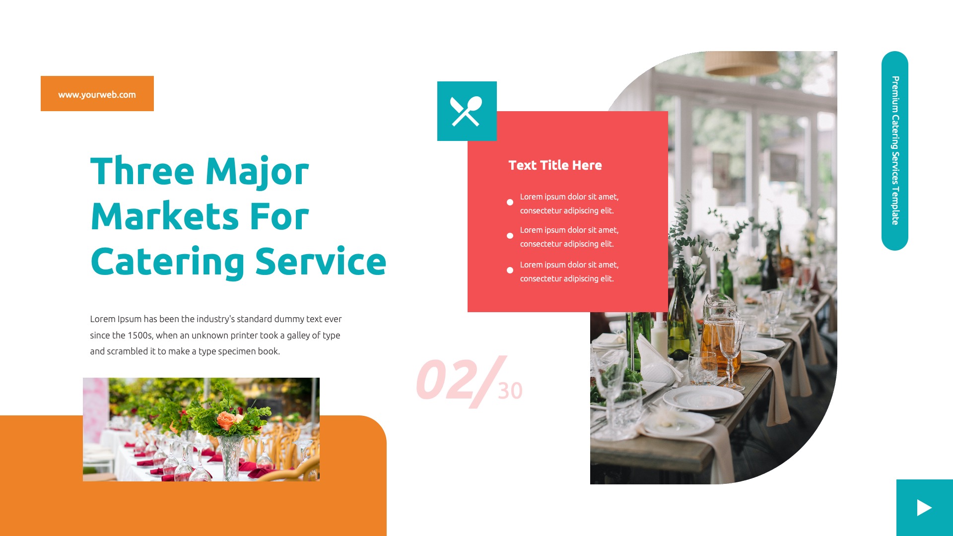 Catering Service Google Slides Template, Presentation Templates ...