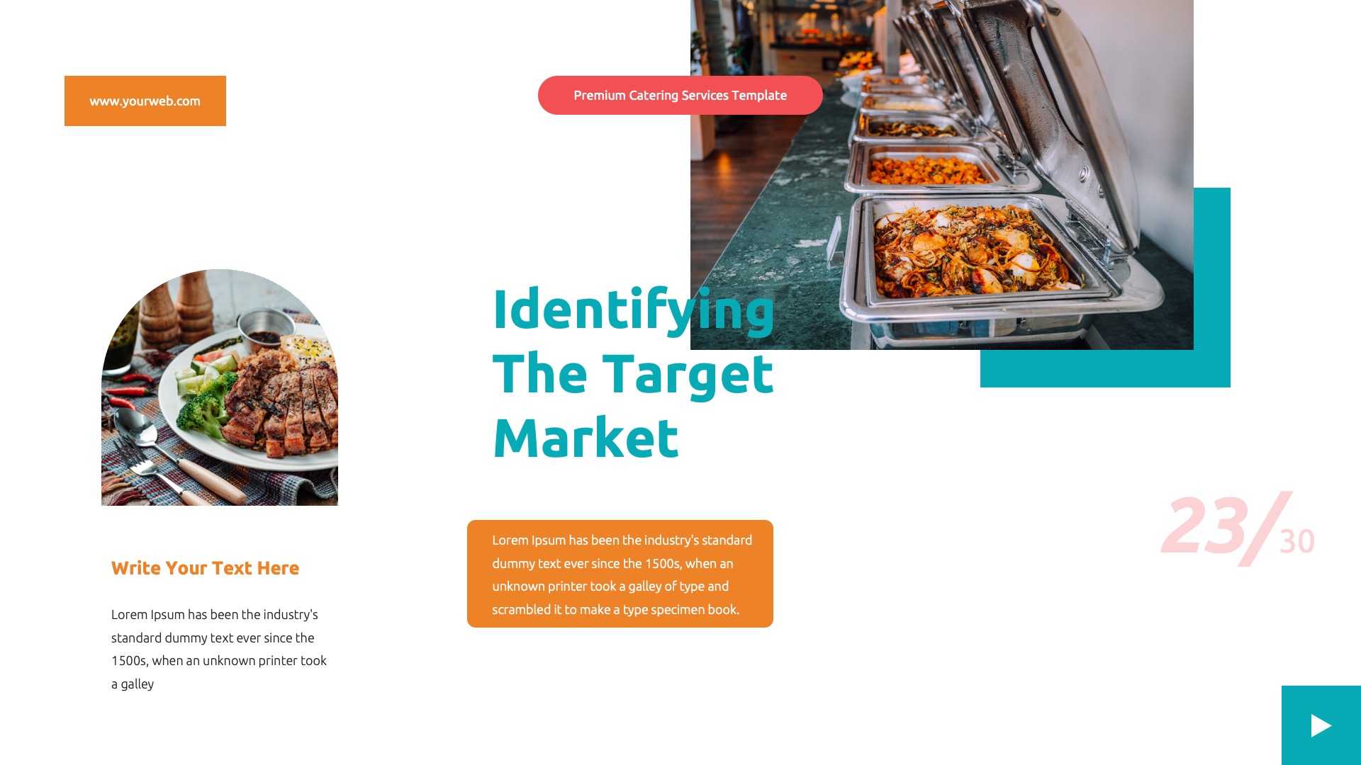 Catering Service Google Slides Template, Presentation Templates ...