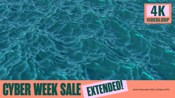 Seamless Looping Ocean Computer Generated Endlessly Repeatable Video ...