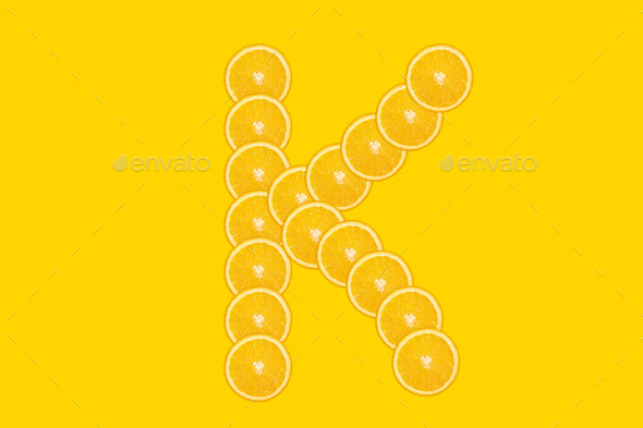 Orange alphabet - letter K Stock Photo by travelarium | PhotoDune