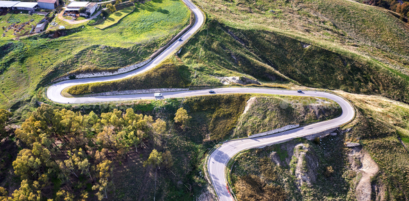 curved mountain road Stock Photo by EdVal | PhotoDune