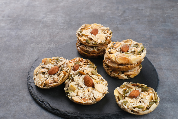 Florentine Cookies with mixed nut Stock Photo by tyasindayanti | PhotoDune