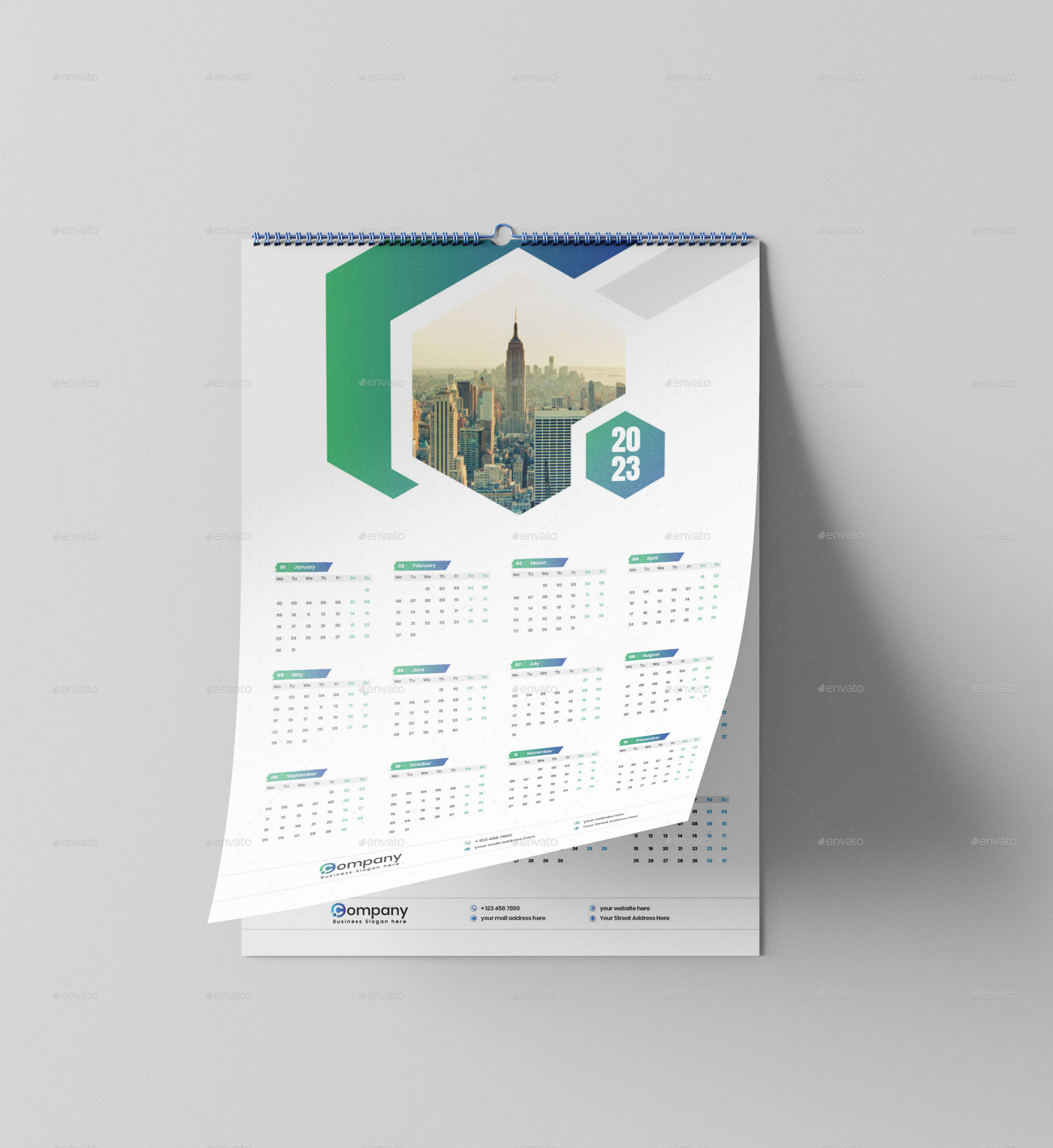 Wall Calendar 2023, Print Templates | GraphicRiver
