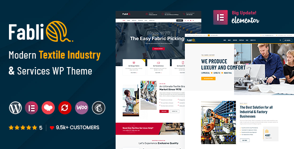 Fablio - Textile Industry WordPress Theme + RTL by ThemetechMount ...