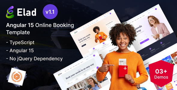 Elad - Angular 15 Travel & Tour Booking Template by EnvyTheme | ThemeForest