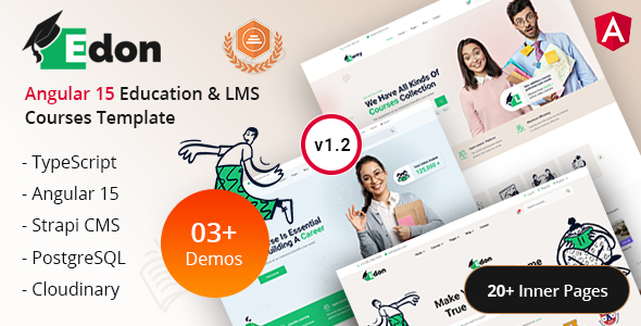 Edon - Angular 15+ LMS & Online Courses Theme Latest Version | Themeprison