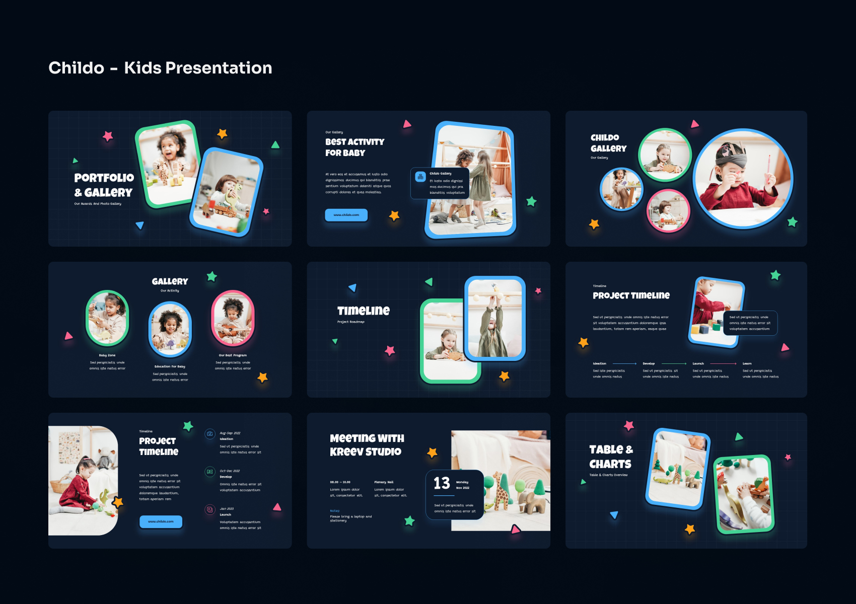 Childo - Kids Keynote Presentation, Presentation Templates | GraphicRiver