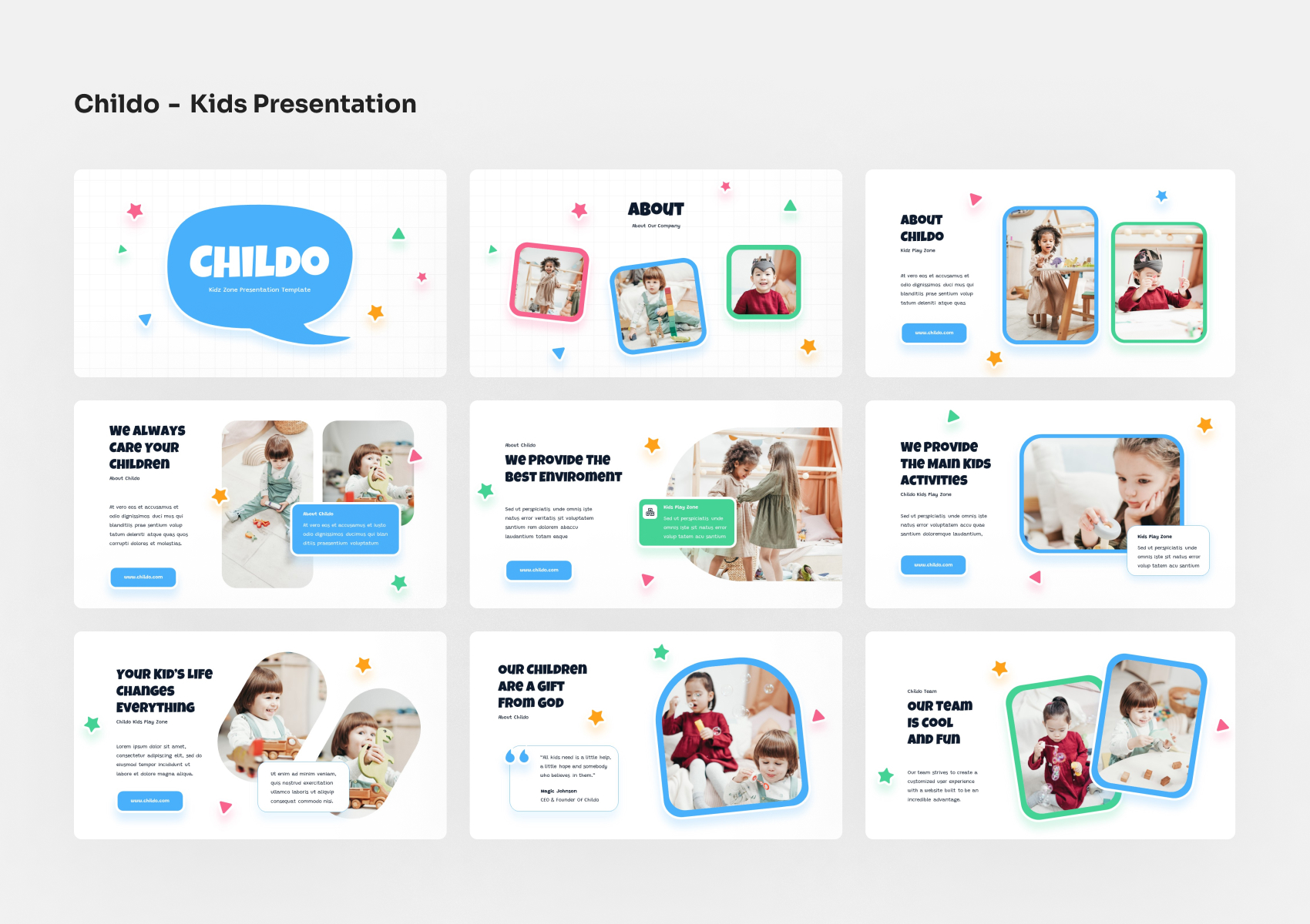Childo - Kids Keynote Presentation, Presentation Templates | GraphicRiver