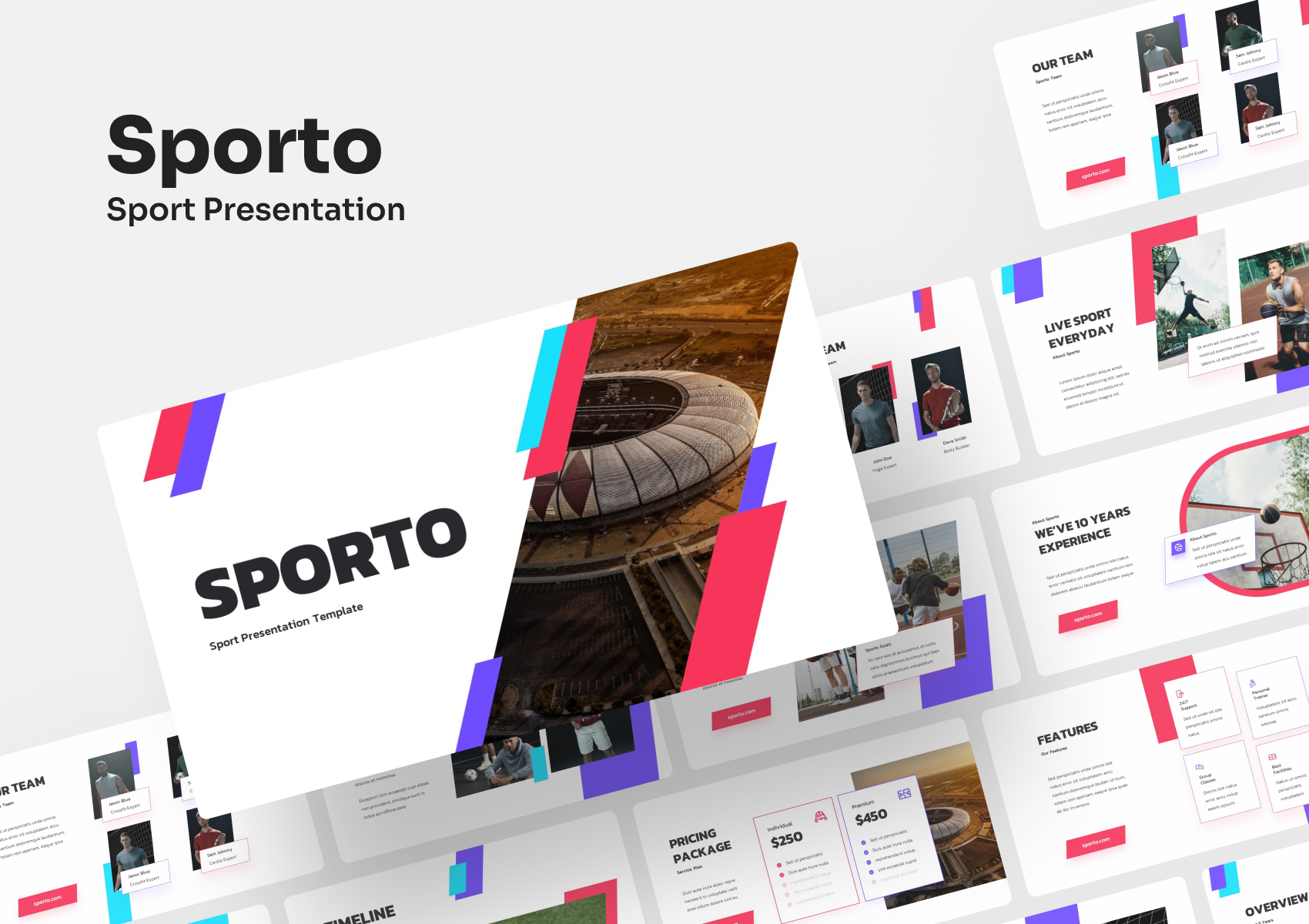 Sporto - Sport PowerPoint Presentation, Presentation Templates ...