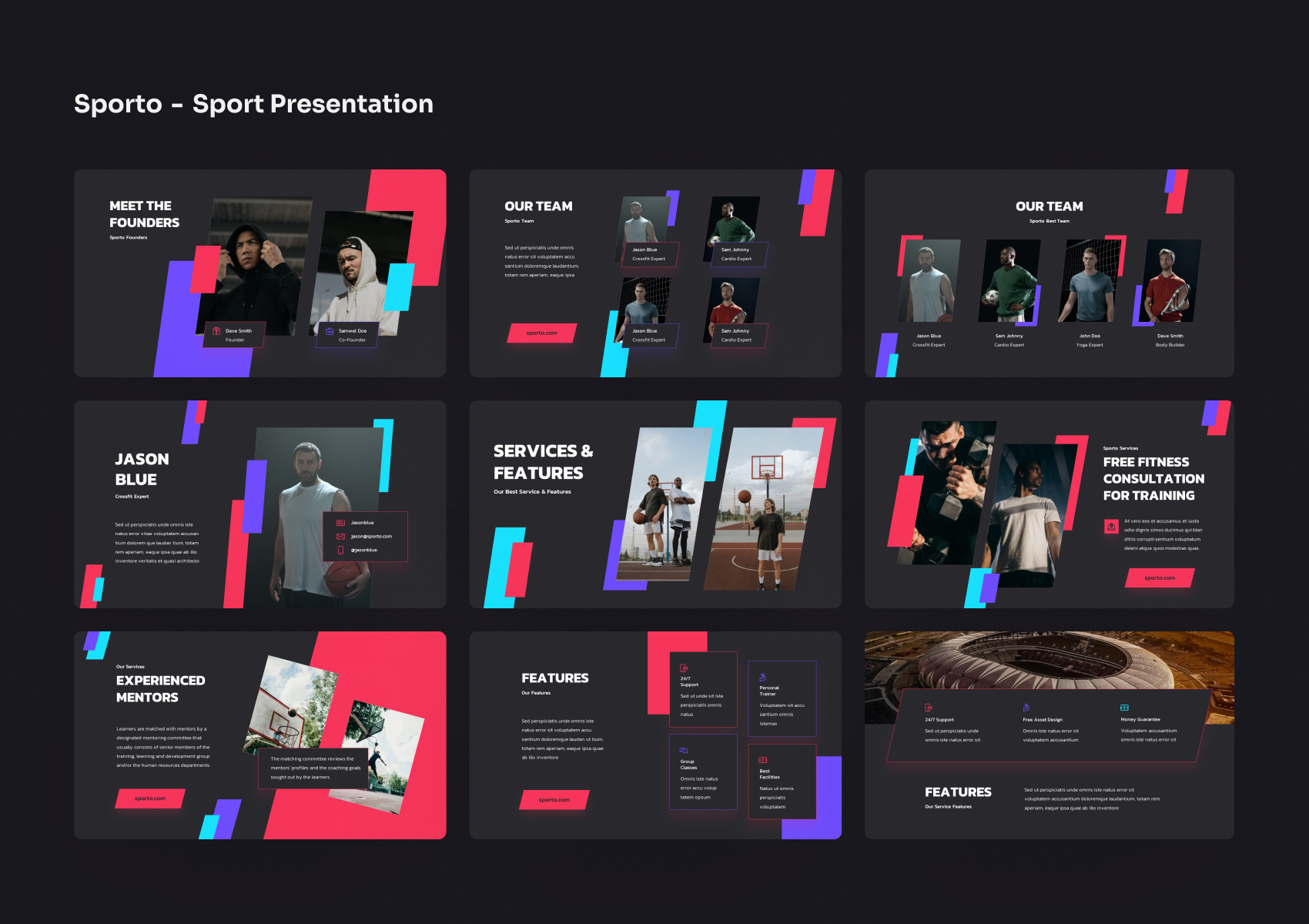 Sporto - Sport PowerPoint Presentation, Presentation Templates ...