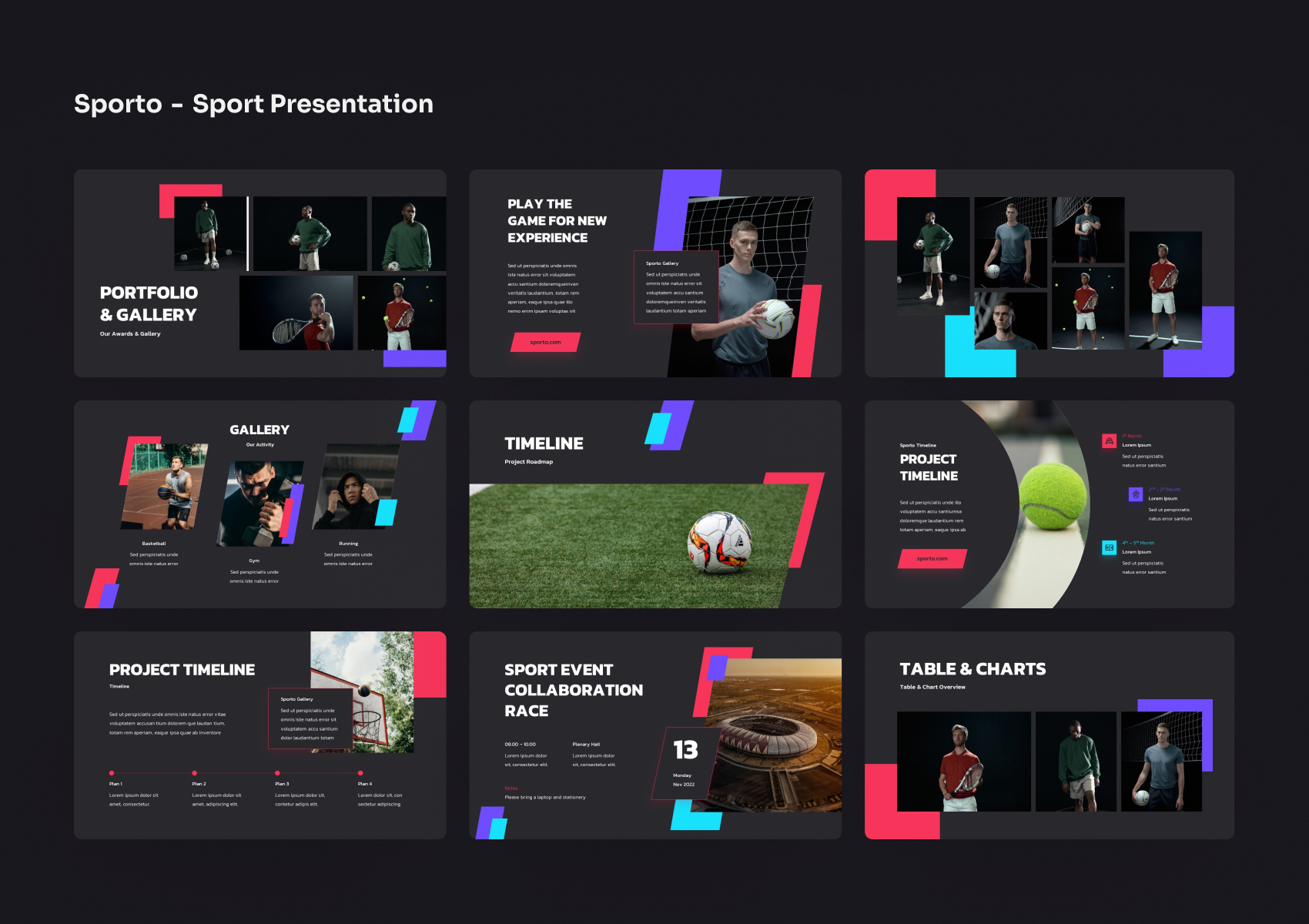 Sporto - Sport PowerPoint Presentation, Presentation Templates ...
