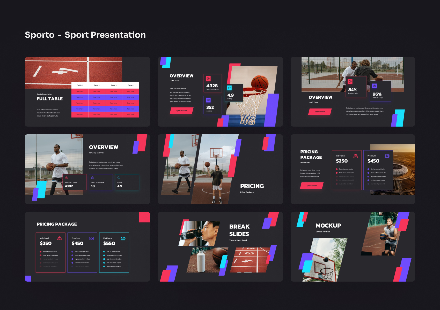 Sporto - Sport PowerPoint Presentation, Presentation Templates ...