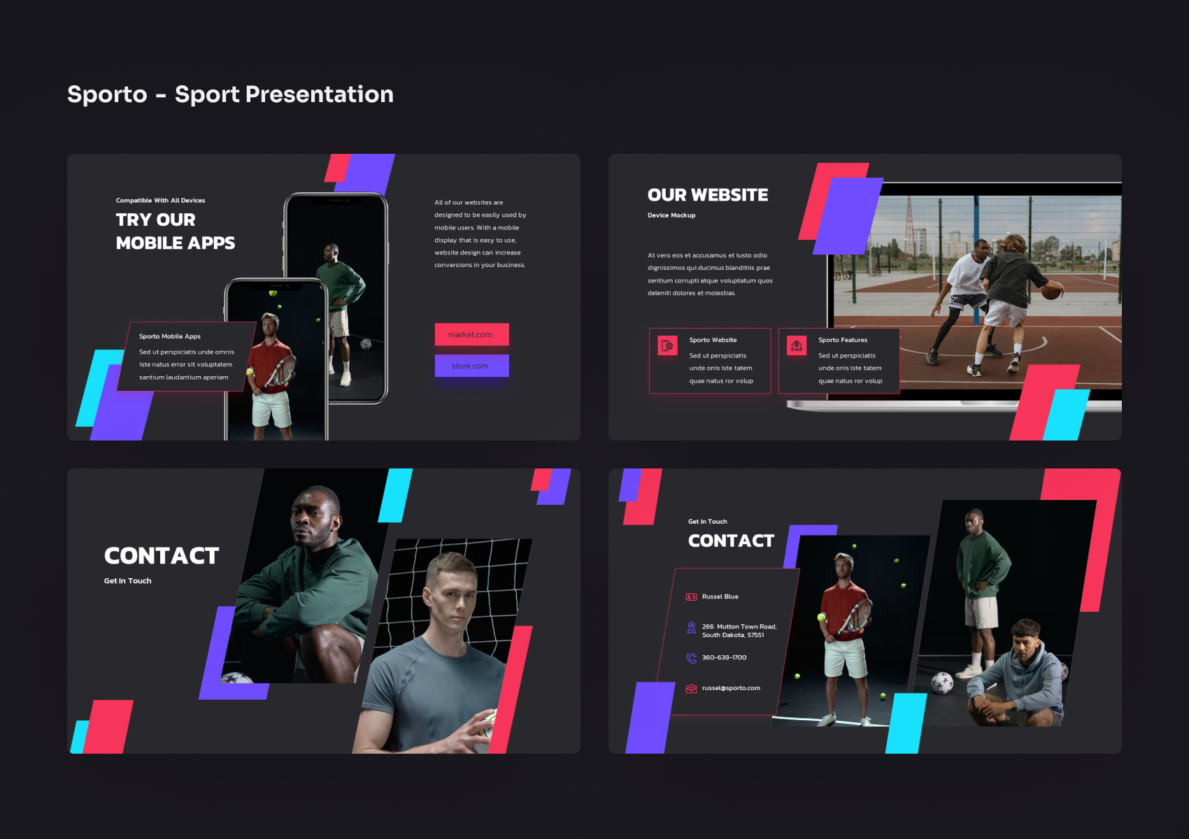 Sporto - Sport PowerPoint Presentation, Presentation Templates ...