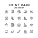 Set Line Icons of Joint Pain, Icons | GraphicRiver