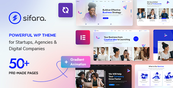 Sifara - Startups & Agencies WordPress Theme by WebGeniusLab | ThemeForest