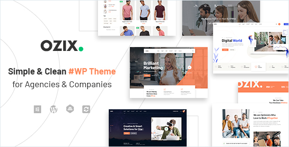 Ozix - Agencies and Companies WordPress Theme by WebGeniusLab | ThemeForest
