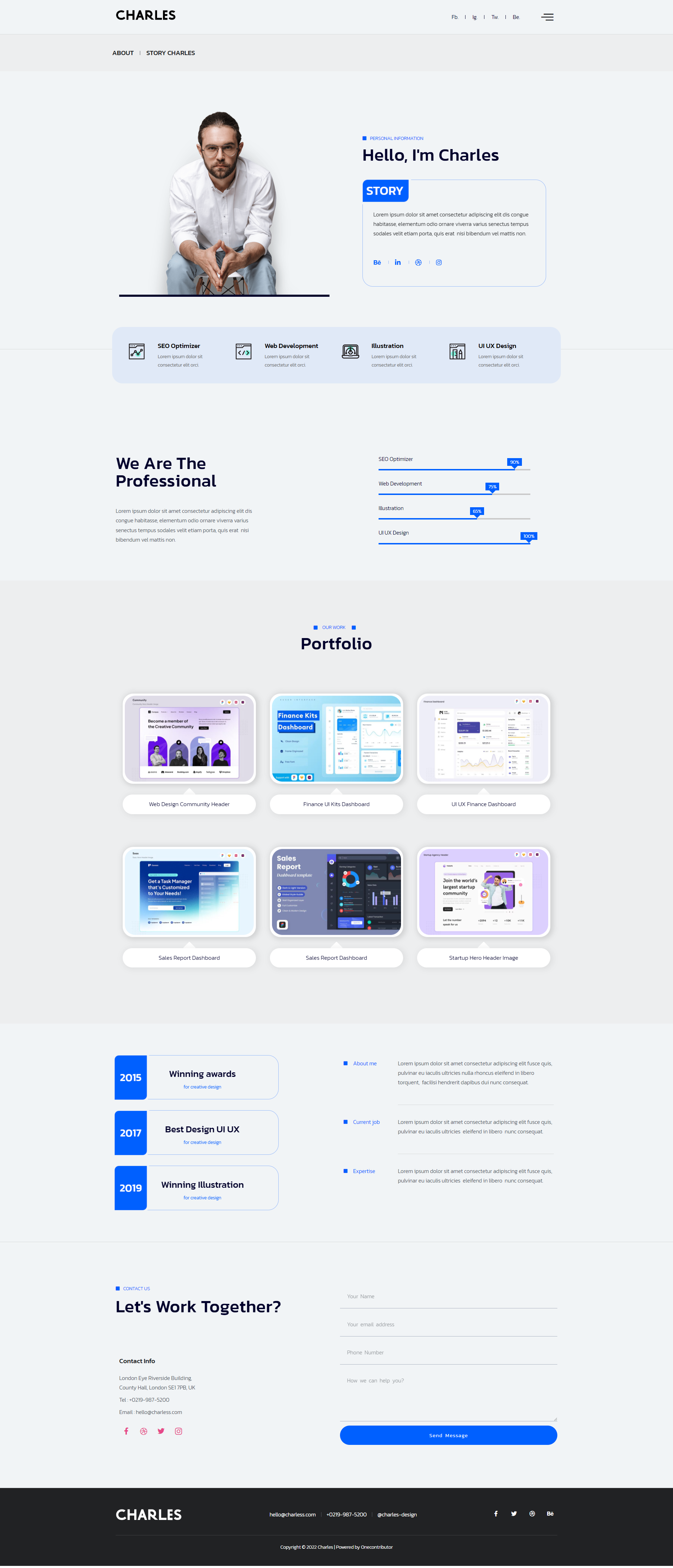 Charles - CV Resume Elementor Template Kit by onecontributor | ThemeForest