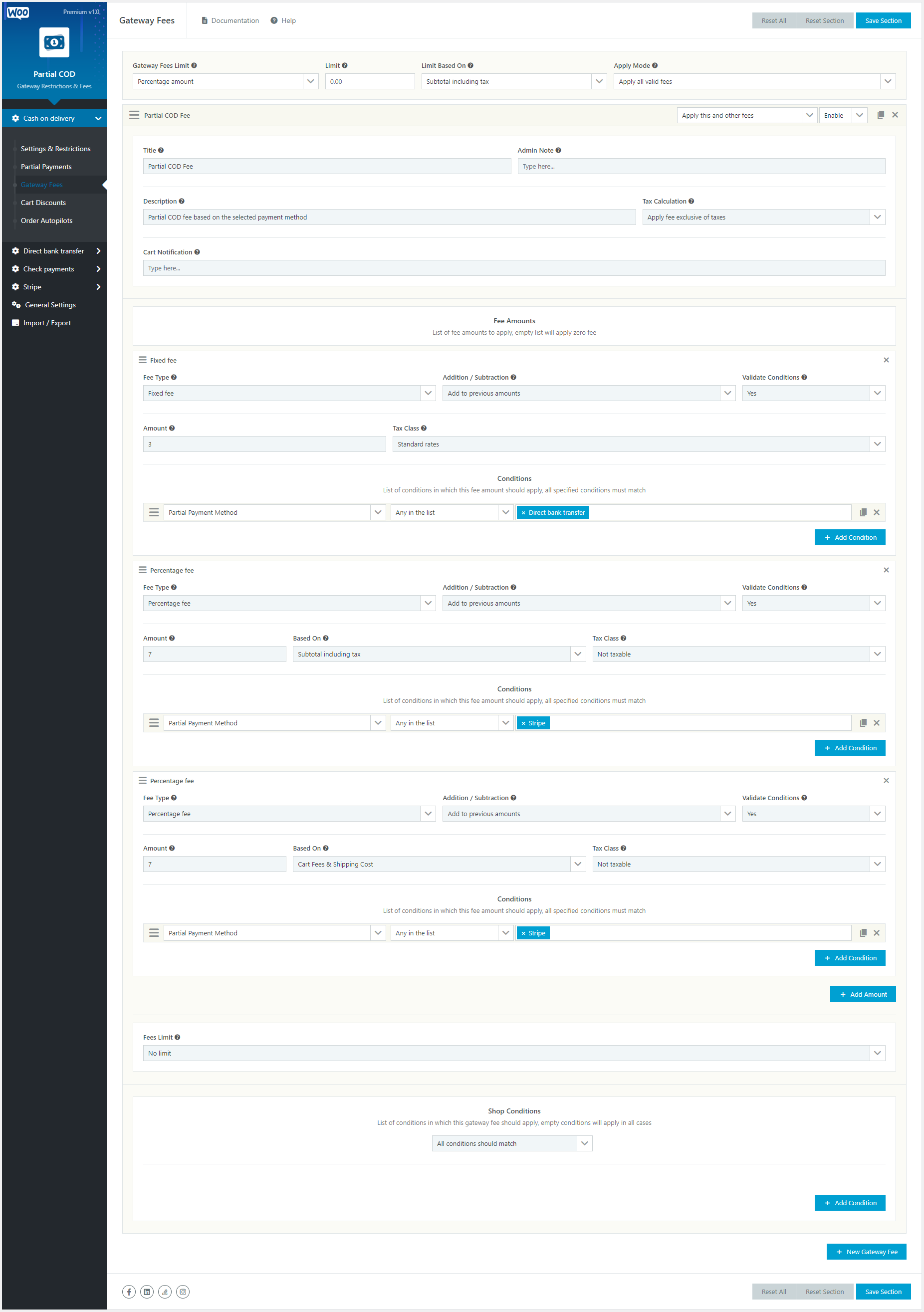 WooCommerce Partial COD - Payment Gateway Restrictions & Fees by zendcrew