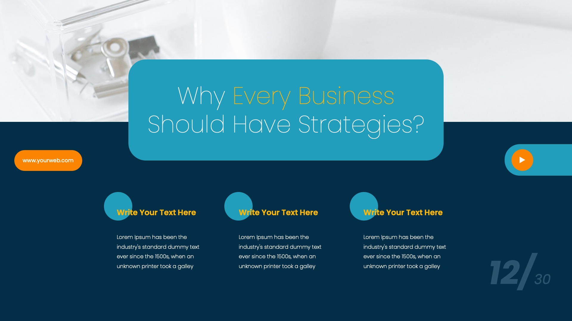 Business Strategy PowerPoint Template, Presentation Templates ...