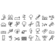 Tree Trimming Icons Set Outline Vector, Vectors | GraphicRiver