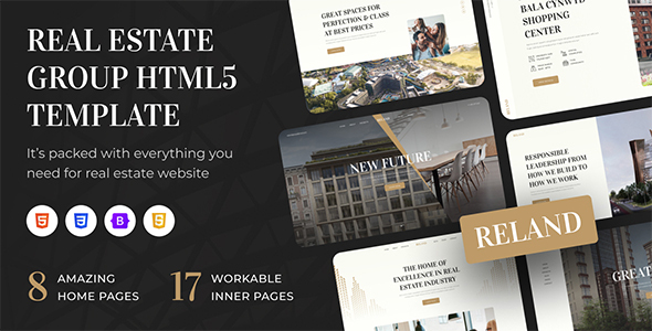 Reland - Real Estate Group HTML Template + RTL by themeadapt | ThemeForest