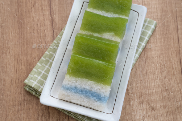 Kue Ketan Srikaya, Indonesian traditional snack Stock Photo by ...