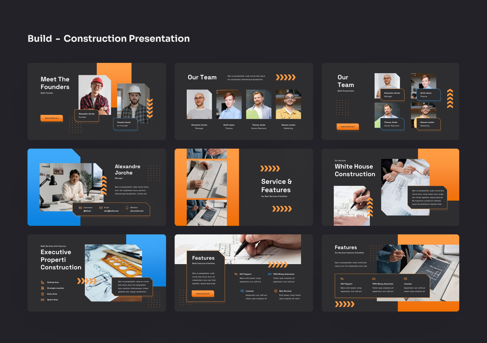 Build - Construction PowerPoint Presentation, Presentation Templates