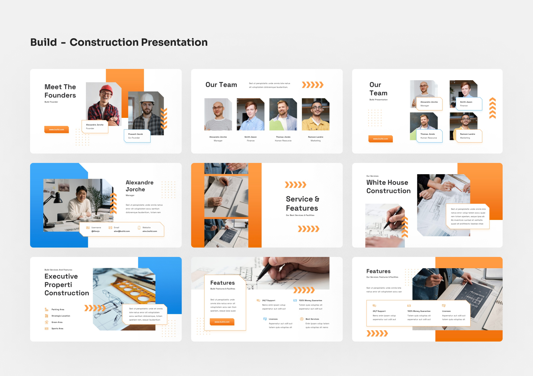 Build - Construction PowerPoint Presentation, Presentation Templates