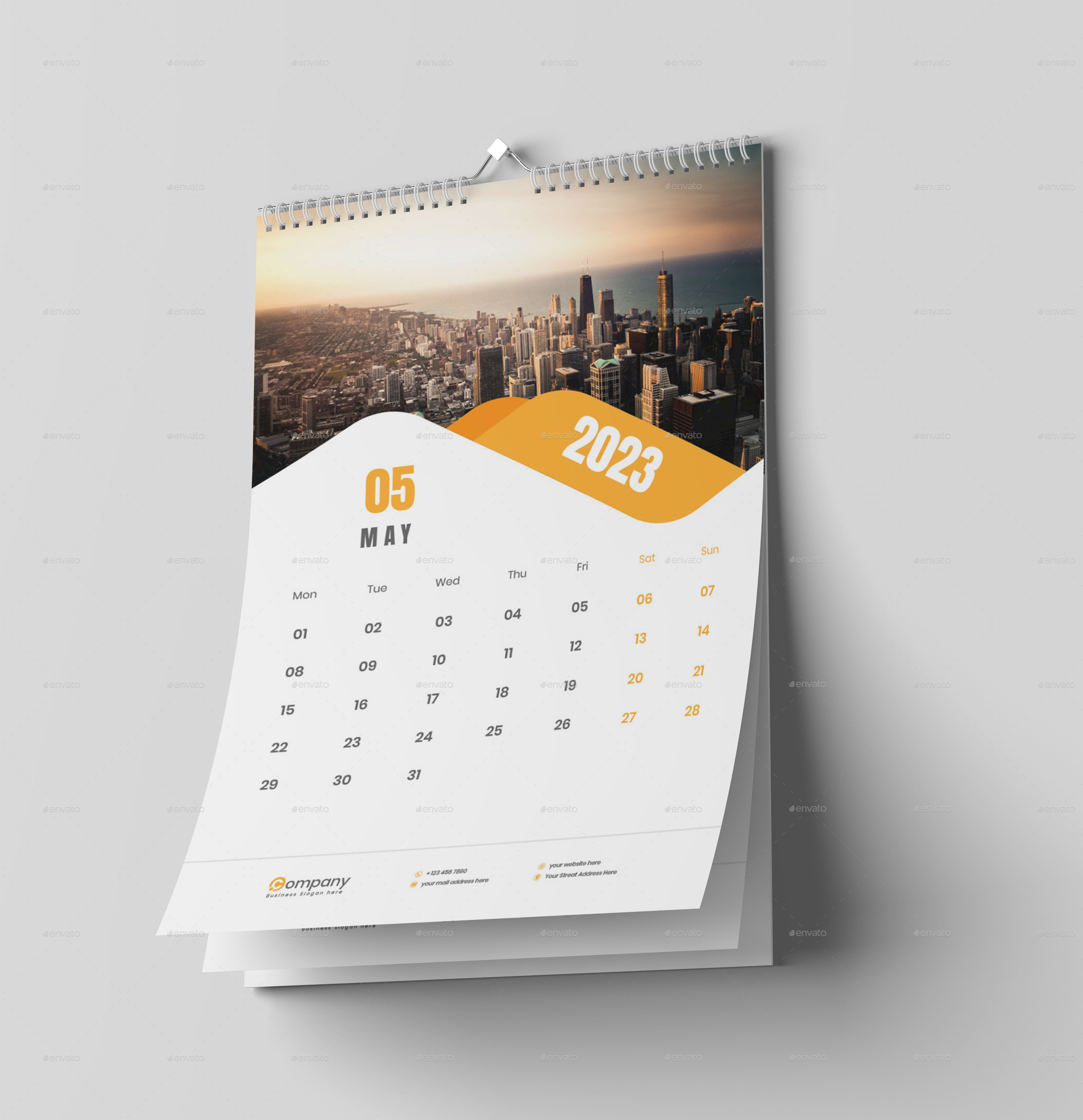Wall Calendar 2023, Print Templates | GraphicRiver