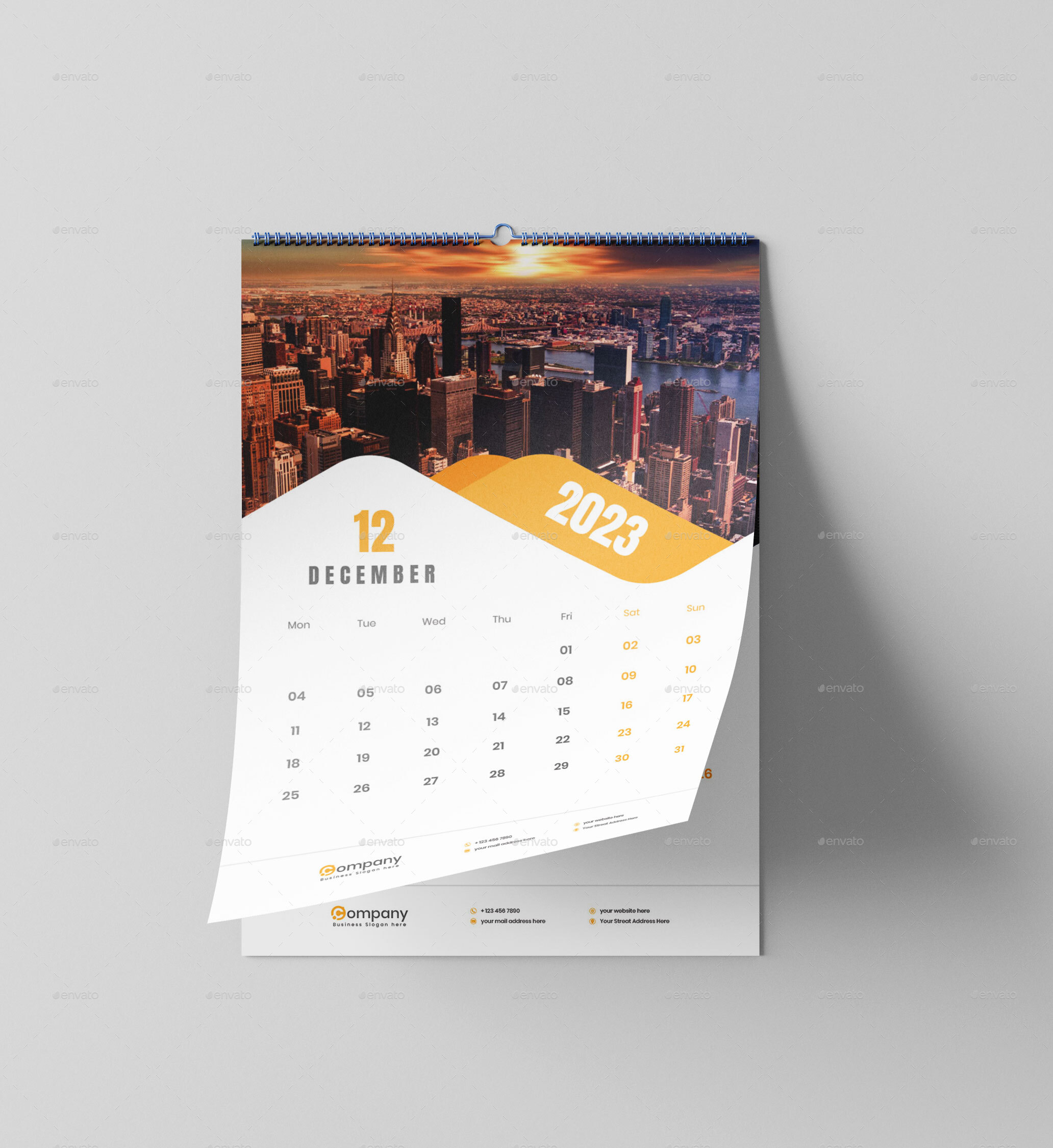 Wall Calendar 2023, Print Templates | GraphicRiver