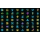 Realization Icons Set Vector Neon, Vectors | GraphicRiver