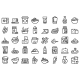 Food Substitutes Icons Set Outline Vector, Vectors | GraphicRiver